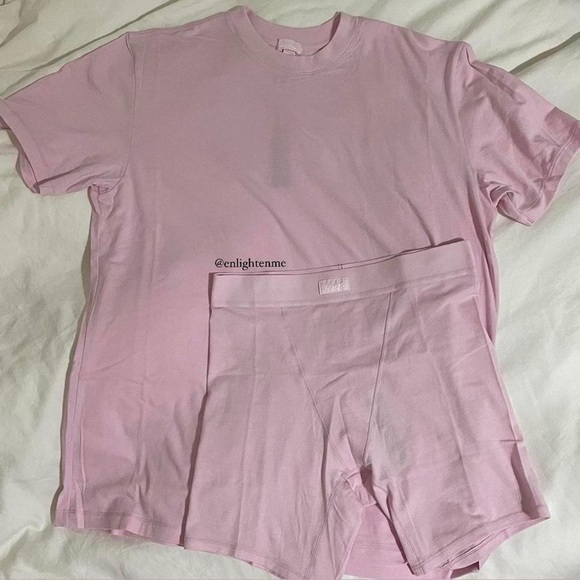 SKIMS | Intimates & Sleepwear | Skims Boyfriend Set In Cherry Blossom ...
